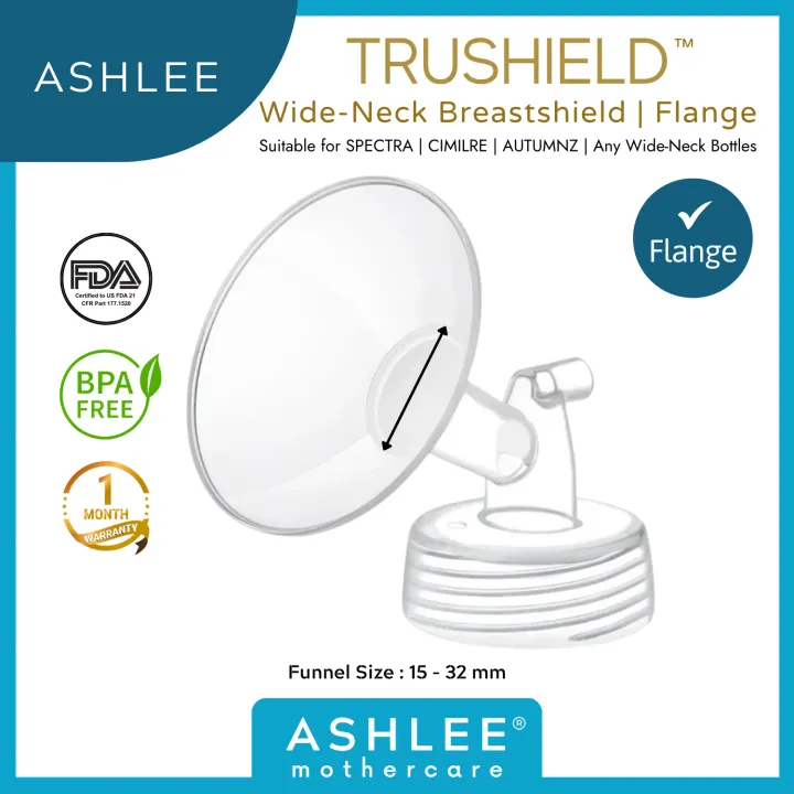 ASHLEE TRUSHIELD Wide-neck Flange / Breastshield for Spectra Cimilre ...