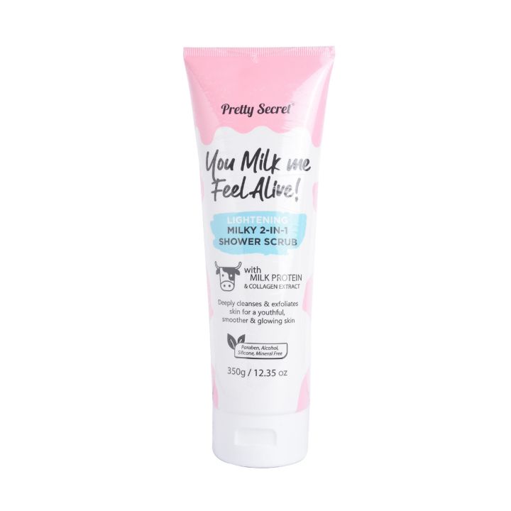 PRETTY SECRET Lightening Milky 2-in-1 Shower Scrub 350g. | Lazada PH
