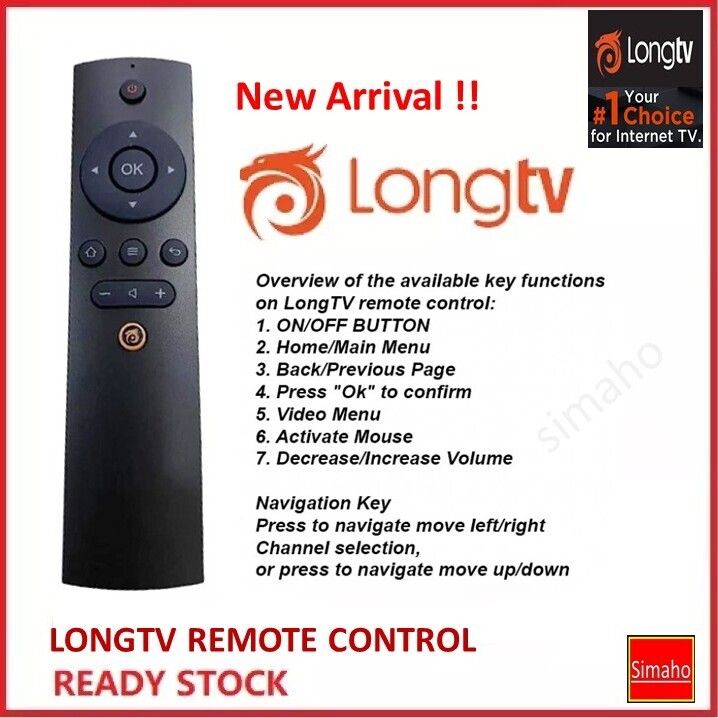 LONGTV REMOTE CONTROL LONG TV | Lazada