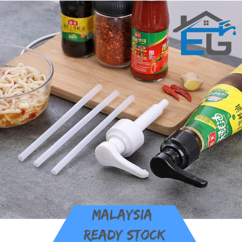 Household Oyster Sauce Pump Head Nozzle Oil Chili Tomato Soy Sauce Bottle Mouth Squeezer ...