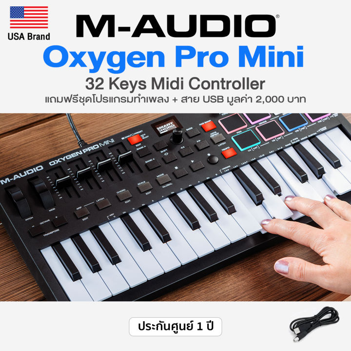 ⭐USA Brand⭐ M-Audio® Oxygen Pro Mini MIDI Keyboard Controller 32 Keys ...