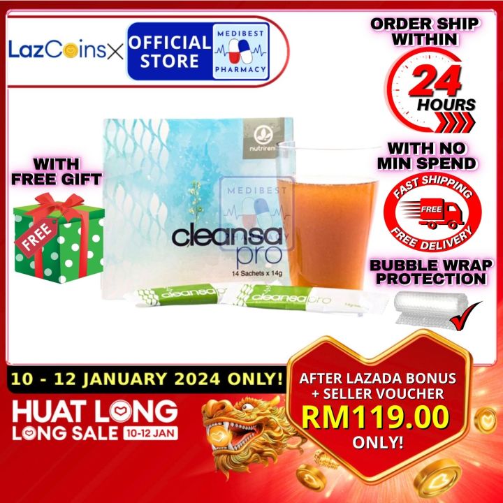 NutriRem Cleansa Pro - 14 Sachets x 14g With Free Gift | Lazada
