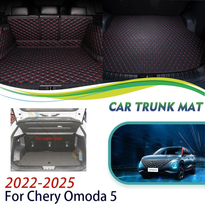 พรมรถยนต์สำหรับ Chirey Chery Omoda 5 Fownix FX Omoda C5 2022 ~ 2025 5ที่นั่งแผ่นกันน้ำฝาหน้าฝา ...