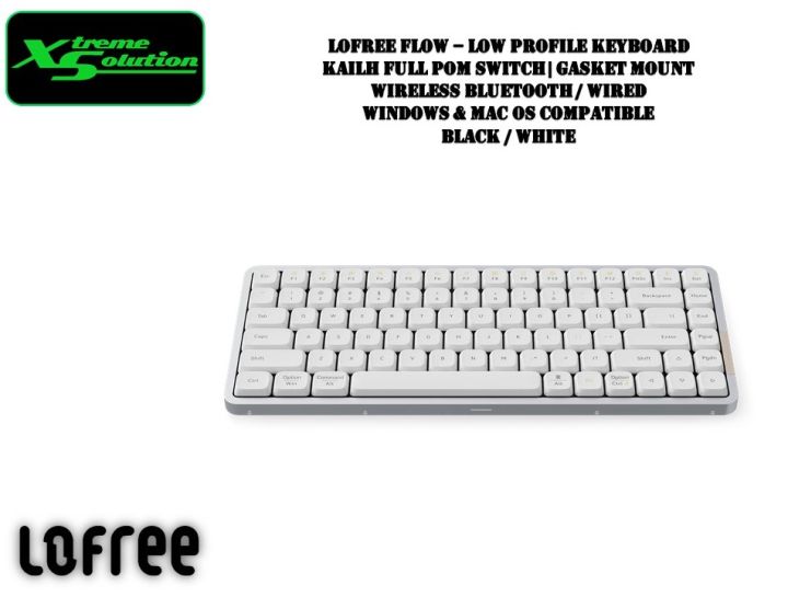 Lofree Flow - Low Profile Mechanical Keyboard | Kailh Full POM Switch ...
