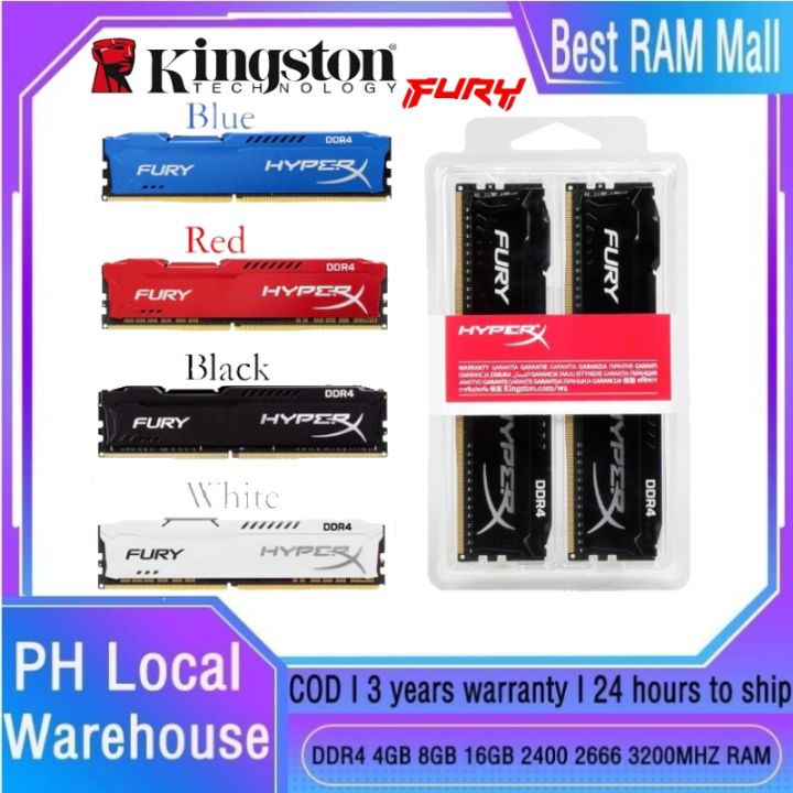 【Free shipping】Kingston Hyperx DDR4 RAM 16GB/32GB 2PCS Kit 2400MHz/2666MHz/3200MHz DIMM Desktop ...