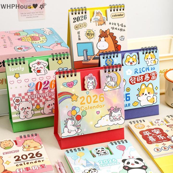 💙🌠🌠 สวัสดี Kitty 2026ปฏิทิน ปฏิทินตั้งโต๊ะการ์ตูนคาวาอี้แพลนเนอร์วาระ ...