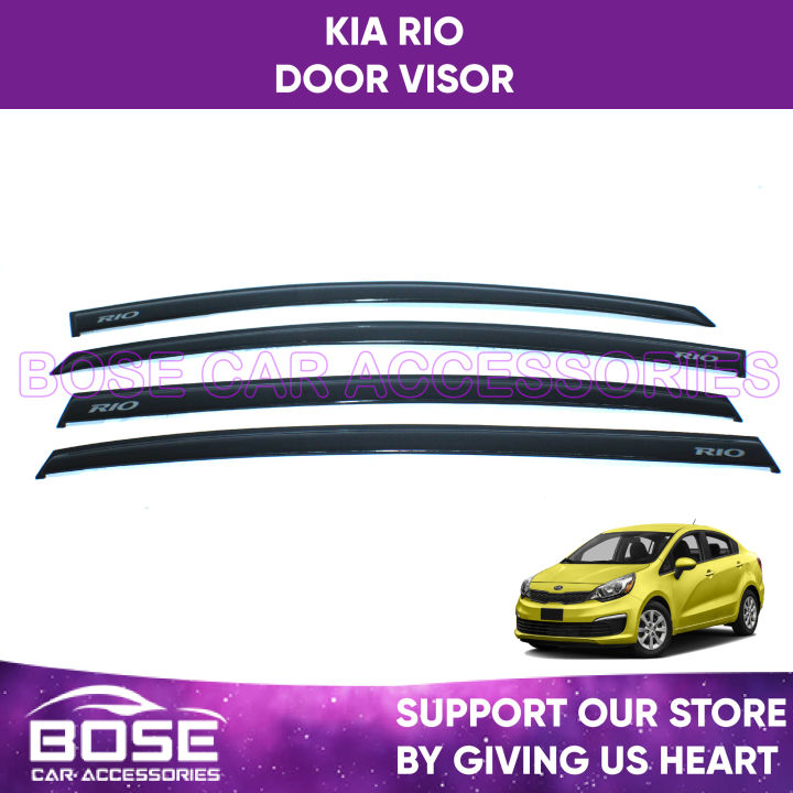 Window Rain Visor for Kia Rio 2015 2016 2017 2018 2019 2020 2021 Model ...