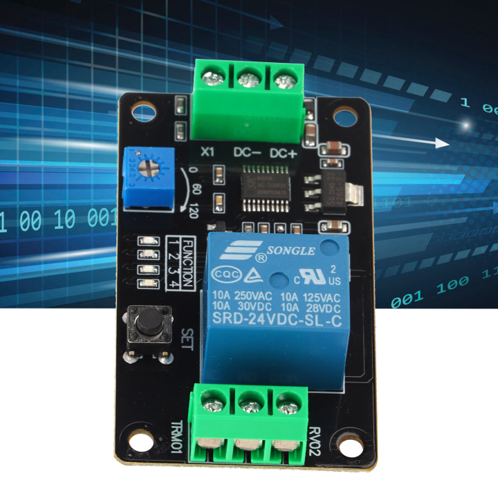 Delay Timer Relay Self locking Delay On Off Time Switch Super 555 Timer ...