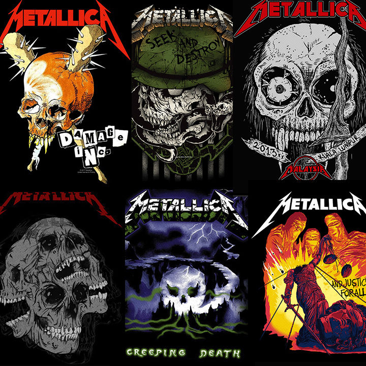 READY TO PRESS - METALLICA Designs A3 Size (11.5"x16") Transfer Film ...