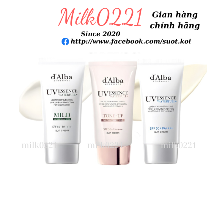 (Bill Hàn) Kem chống nắng D’alba UV Essence 50ml | Lazada.vn