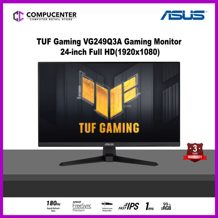ASUS TUF VG249Q3A Gaming Monitor – 24-inch, Full HD(1920x1080), 180Hz ...