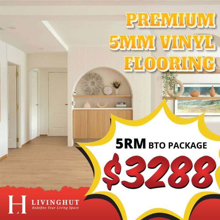 [Livinghut] 5RM BTO Vinyl Flooring Package (Redeem in Store) | Lazada ...