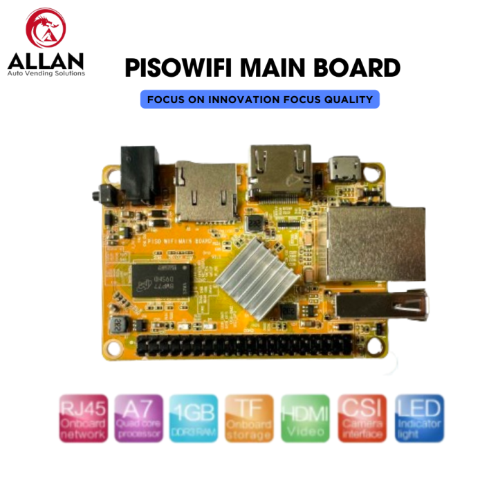 ALLAN PISOWIFI MAIN BOARD Chip Board 1GB H3 Quad-Core Support Android ...