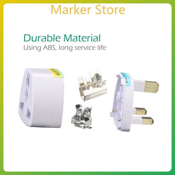 3-Pin Universal Adapter Plug Head UK 3 Pin Malaysia Universal Adapter ...