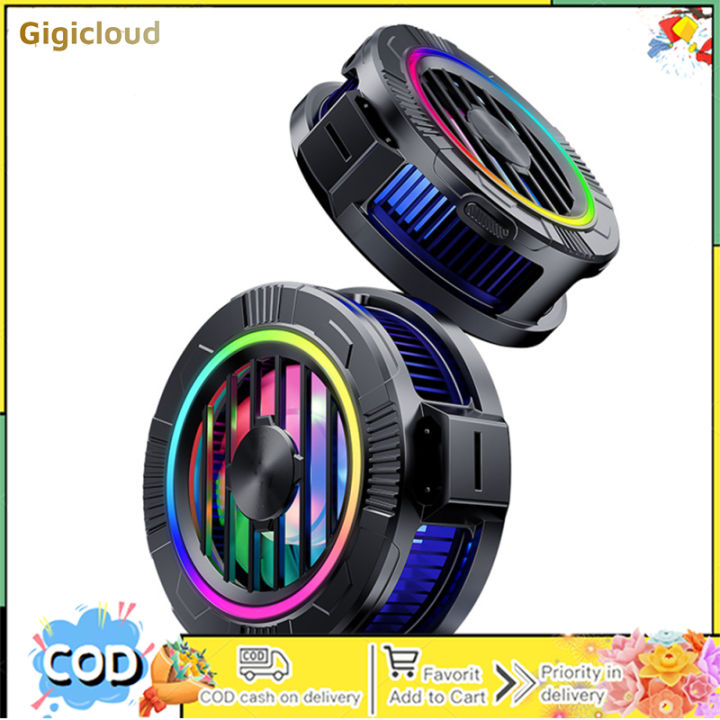 Cell Phone Cooler Color Lighting Magnetic Radiator 3 Gears Adjustable ...