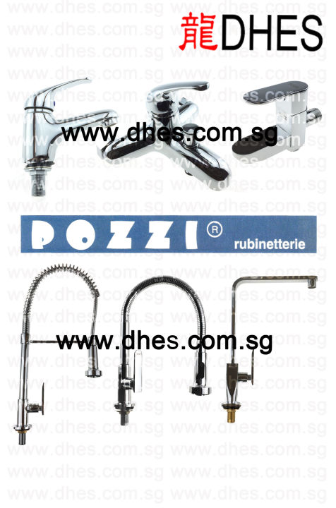 Pozzi Rubinetterie Bathroom Basin Kitchen Tap / Mixer Approved by PUB ...