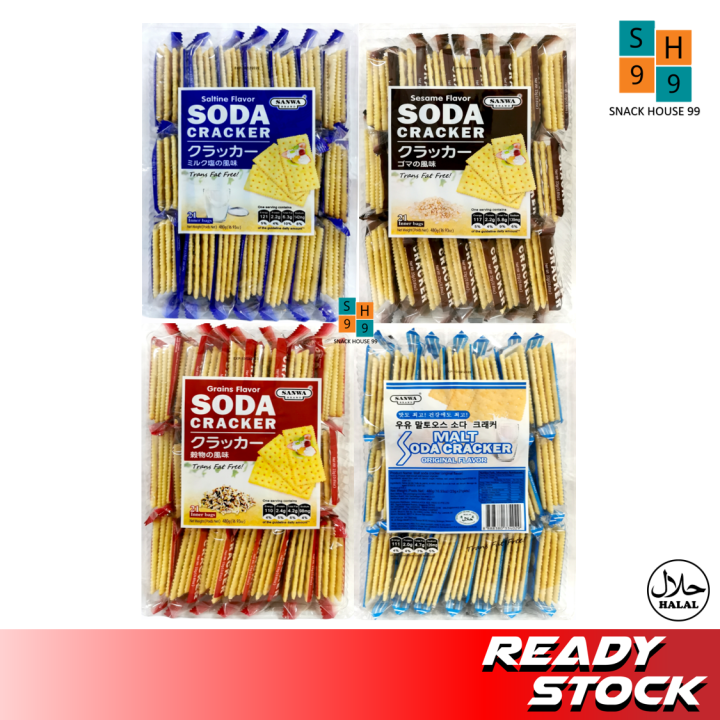 480g Sanwa Soda Cracker【Saltine，Sesame，Grain 5 ，Original】【SNACKHOUSE 99 ...