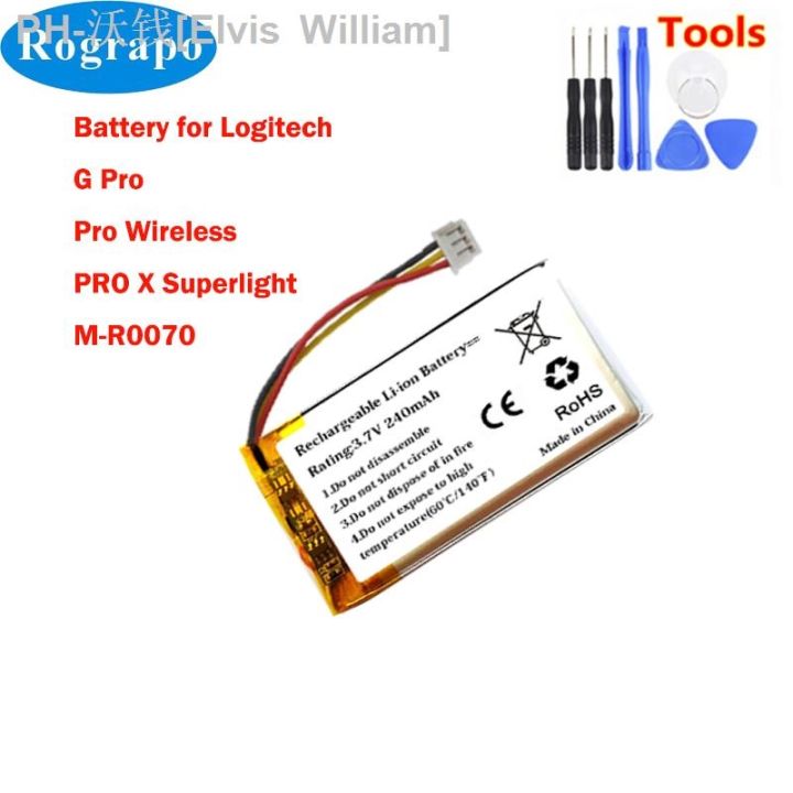 New 240mAh Wireless Mouse Battery 533-000151AHB521630PJT-04 for ...