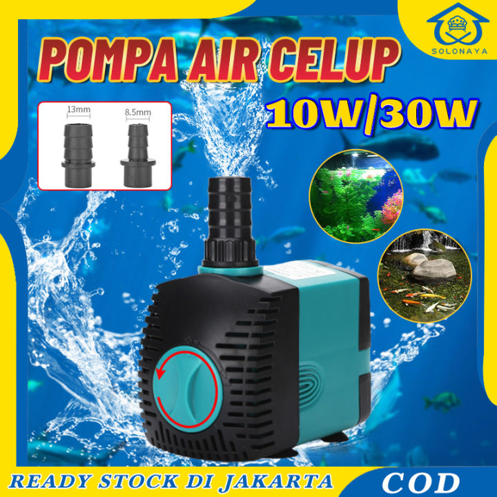 [dalam Stok] Pompa Air Celup Kolam Ikan Water Pump EB-303 Hidroponik Handal Aquarium 220V-240V ...