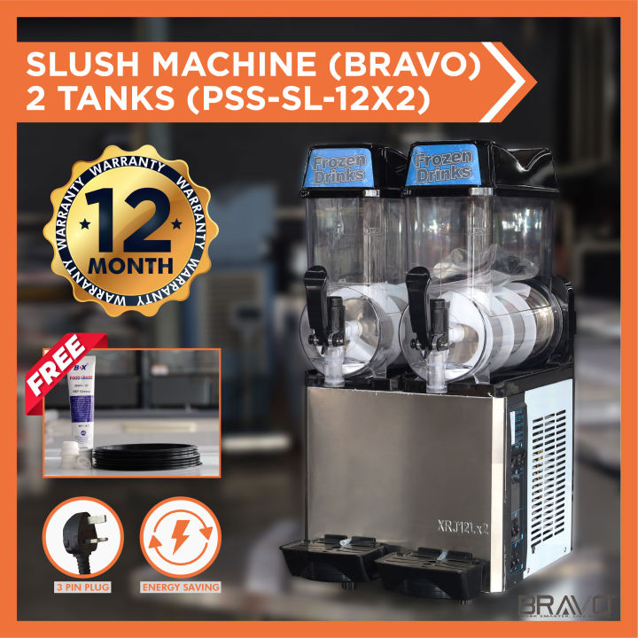 Bravo [2 tank] Slush Machine Commercial Frozen Drink Smoothie Slushy ...