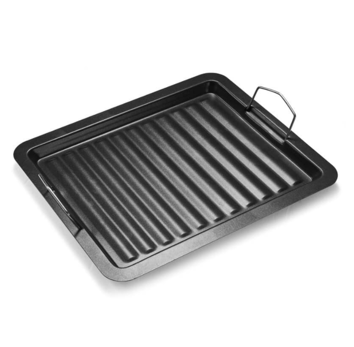 Non-Stick Rectangular BBQ Grill Plate (Black) | Lazada PH