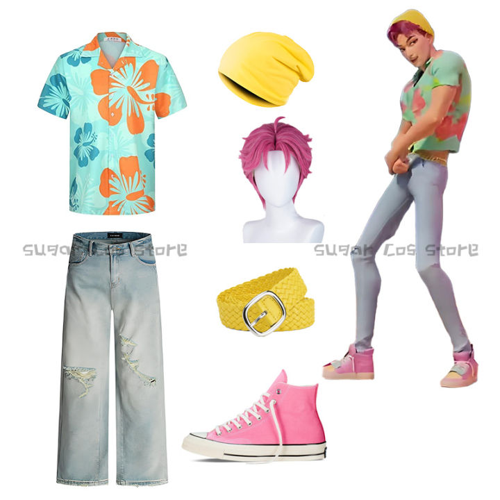 Anime Kpop Demon Hunters Saja Boys Abby Cosplay Costume Wig Shirt With ...