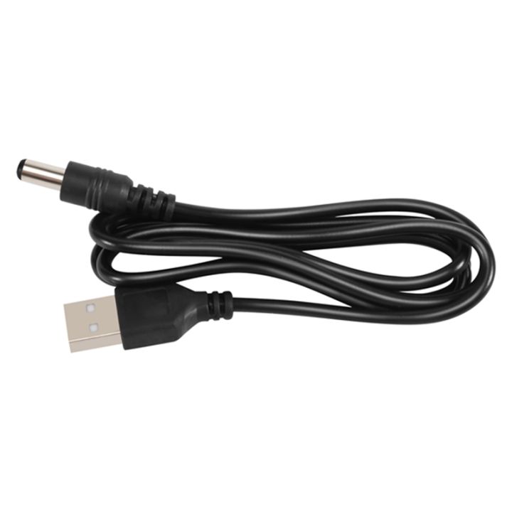 USB Cable 5.5mm / 2.1mm 5V DC Barrel Jack Power Cable (Black, 75cm ...
