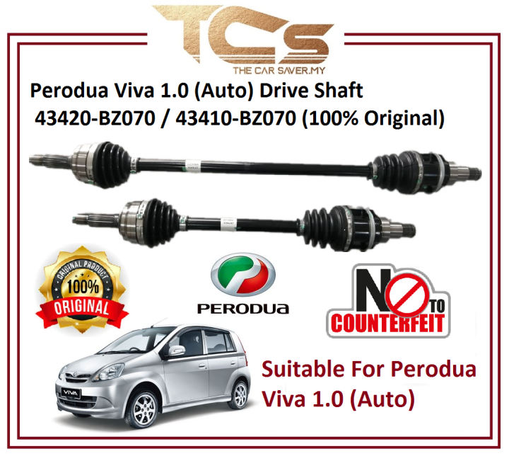 Perodua Viva 1.0 (Auto) Drive Shaft 43420-BZ070 / 43410-BZ070 (100% ...