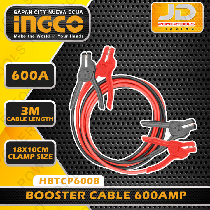 Ingco Hbtcp6008 600a Car Battery Booster Cable Battery Jumper Cable