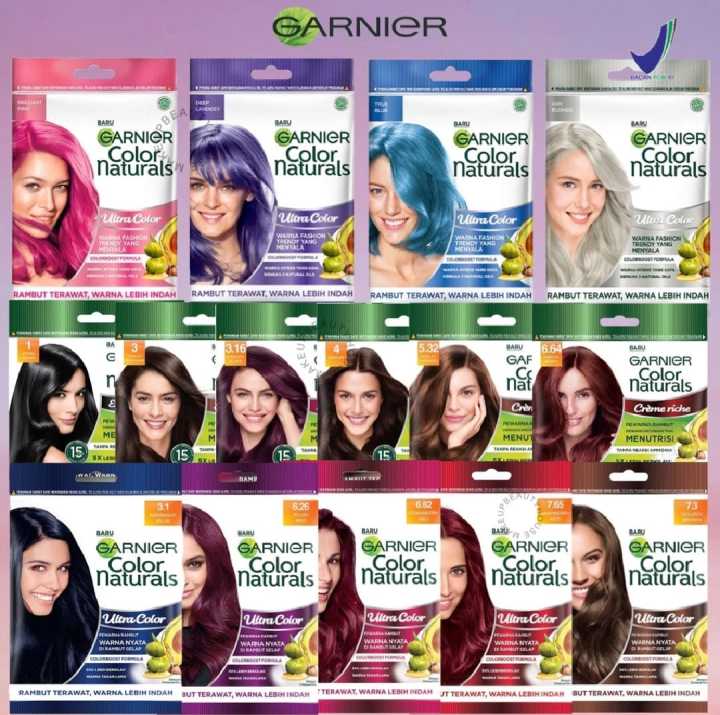GARNIER Color Naturals Sachet / Garnier Pewarna Rambut Natural Sachet ...