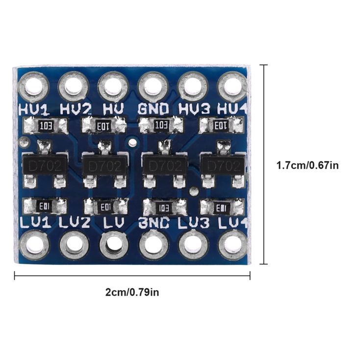 4-channel IIC I2C Logic Level 5V 3.3V Bi-Directional Converter Module 4 ...