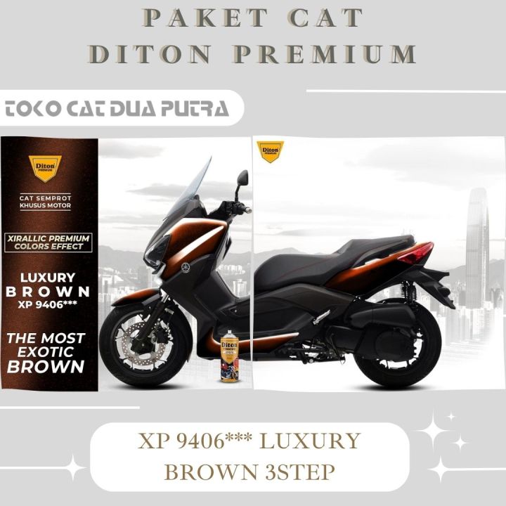 Paket Cat Semprot Diton Premium XP 9406 Luxury Brown 3 Step | Lazada ...