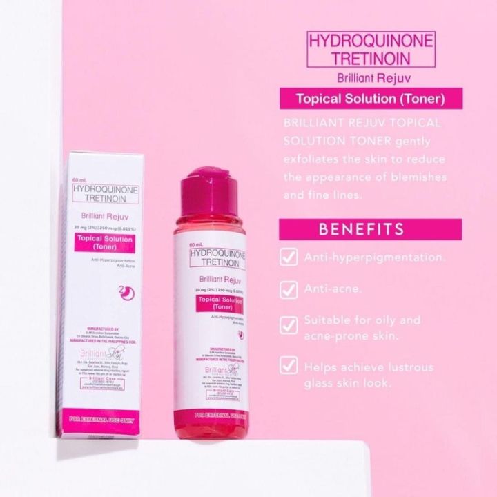Brilliant Skin • Rejuv Topical Solution Toner With Cpr Hydroquinone