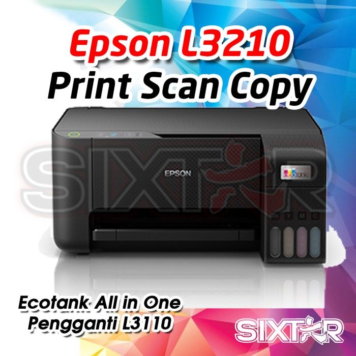 Epson EcoTank L3210 A4 All-in-One Ink Tank Printer Original | Lazada Indonesia