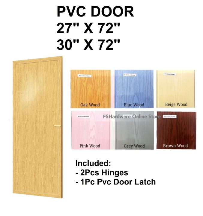 27" x 72' & 30" x 72" Toilet PVC Door | Lazada