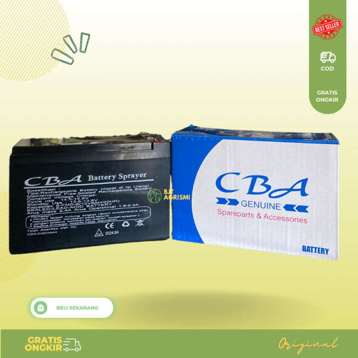 Aki Batre Batrai Battery Baterai Sprayer Elektrik Elektric 12V 8ah CBA ...