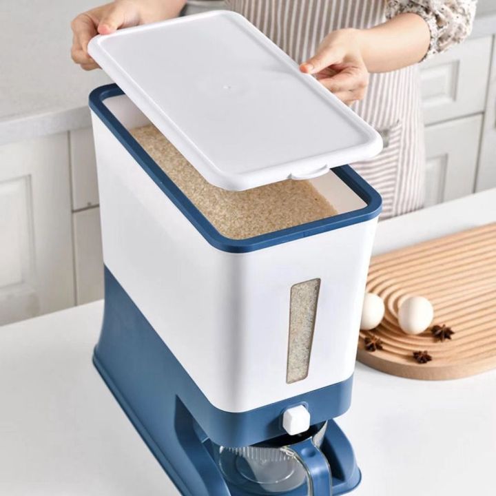 dispenser tempat wadah container beras rice box kontainer 12kg premium ...