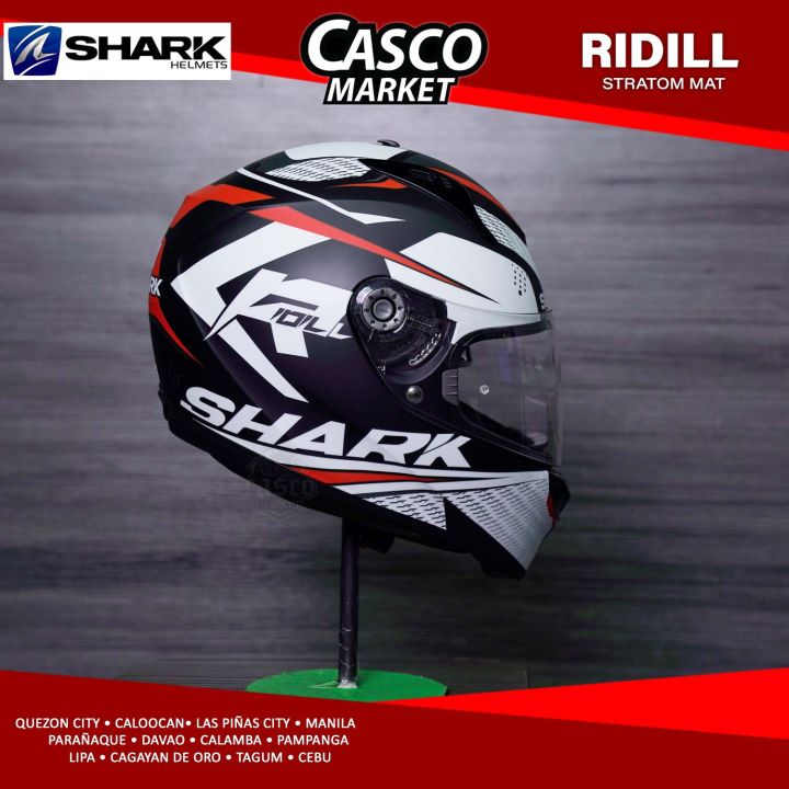 SHARK RIDILL 1.2 STRATOM FULLFACE DUAL VISOR MOTORCYCLE HELMET | Lazada PH