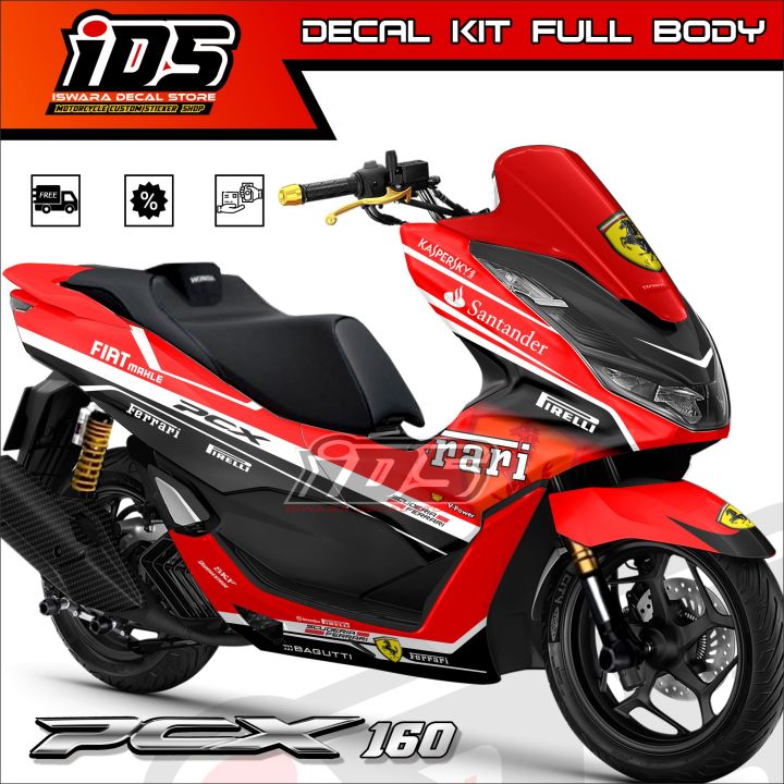 Stiker Pcx 160 2021 2022 2023 Full Body Decal Pcx 160 Full Body Desain ...