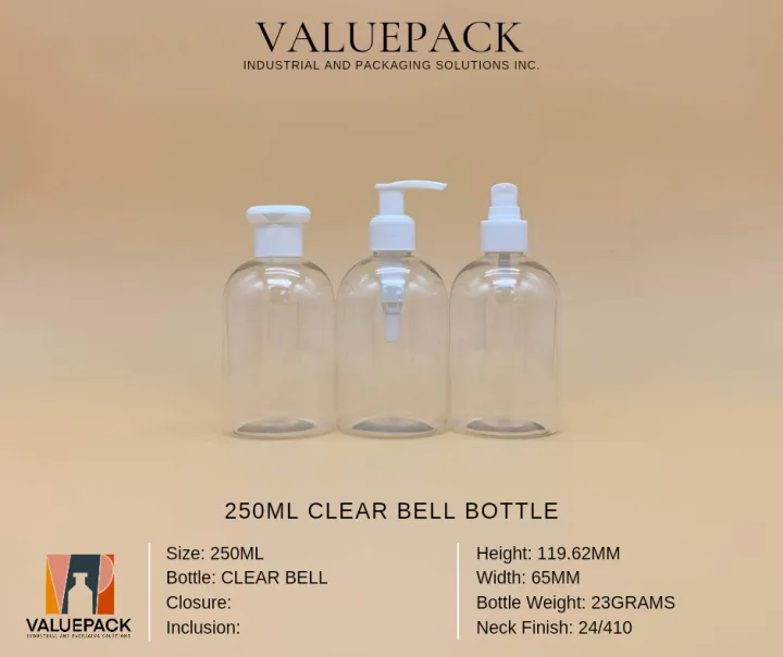 250ML BELL BOTTLE WITH PUMP SPRAY/FLIPTOP CAP/MIST SPRAY | Lazada PH
