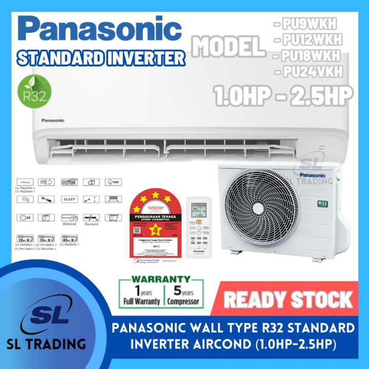 [INSTALLATION] PANASONIC PU SERIES (STANDARD INVERTER) R32 AIRCOND (1 ...