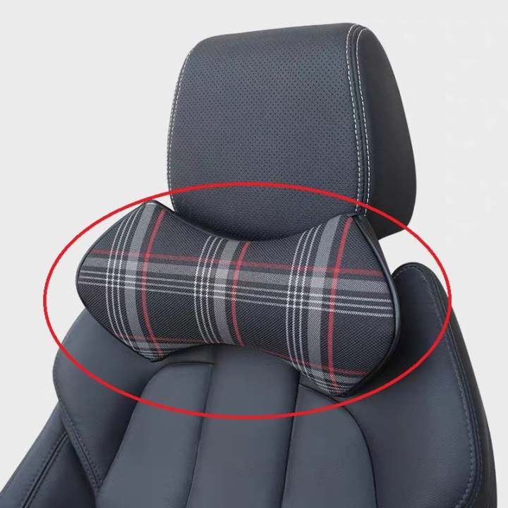 Comfort headrest Car Headrest Comfortable Volkswagen Vw Gti Tartan ...