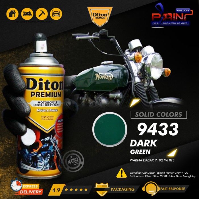 DITON PREMIUM Cat Semprot Standard - 9432 Dark Green | Lazada Indonesia