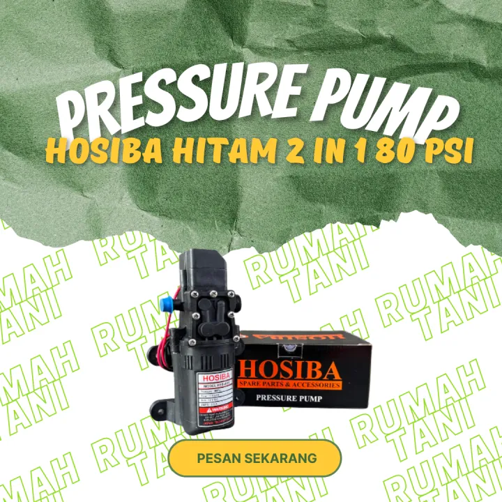 dinamo hosiba/pressure pump 2 in 1 80 psi black | Lazada Indonesia