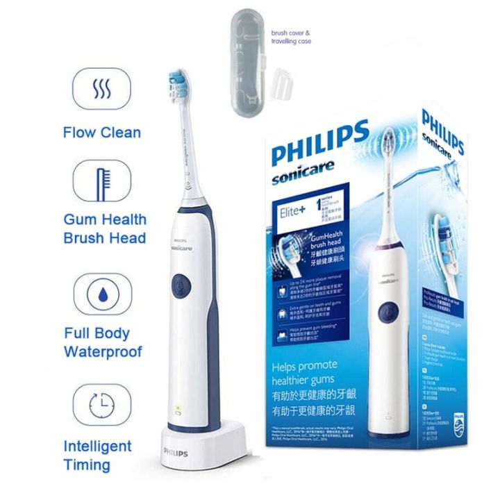 Philips Sonic HX3226 แปรงสีฟันไฟฟ้า แบบชาร์จไฟ กันน้ํา สําหรับผู้ใหญ่ ...