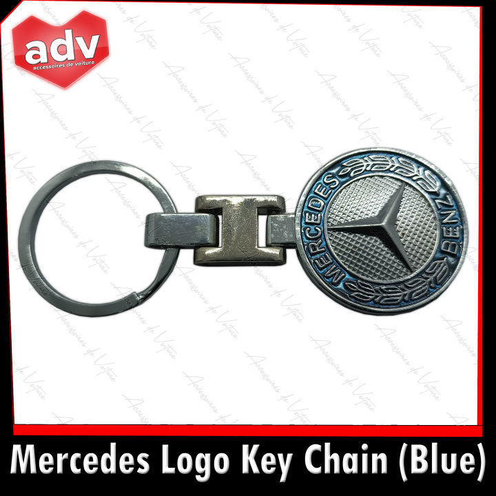 Mercedes Logo Key Chain (Blue) | Lazada PH