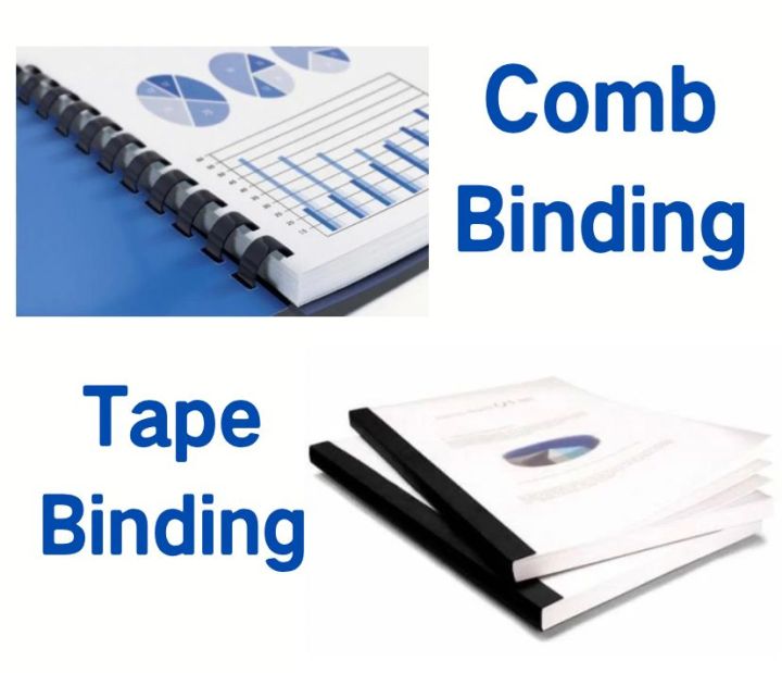 Tape Binding /Comb Binding A4 Plastic comb binding | Lazada