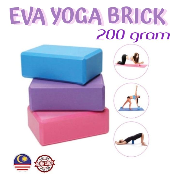 200g EVA Yoga Brick Yoga Block Pilates Foam Fitness High Density ...