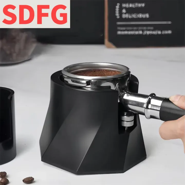 SDFG รูปแบบเกลียว ที่วางแทมเปอร์กาแฟ ดำ ด้านล่างกันลื่น ฐานแทมเปอร์กาแฟ ...