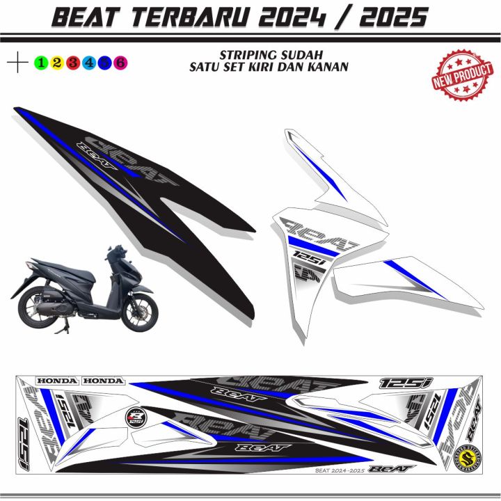 STIKER BEAT BARU STREET DELUXE NEW/ STRIPING BEAT STREE 2024 2025 ...